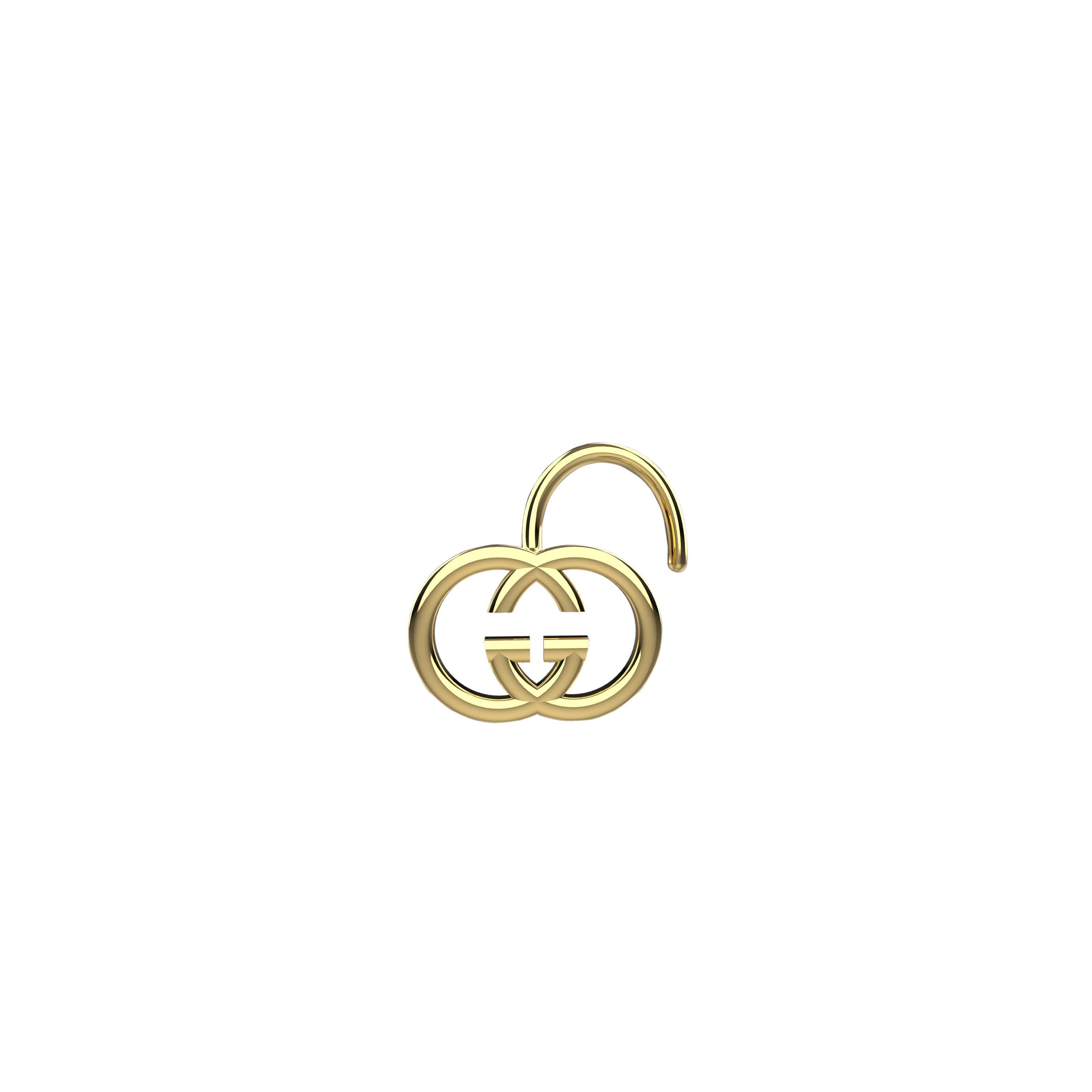 Gucci Gold Nose Ring | Designer Logo Inspired Nose Stud – The Ethnic Jewels