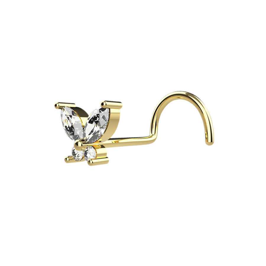 Initial D Nose Stud – The Ethnic Jewels