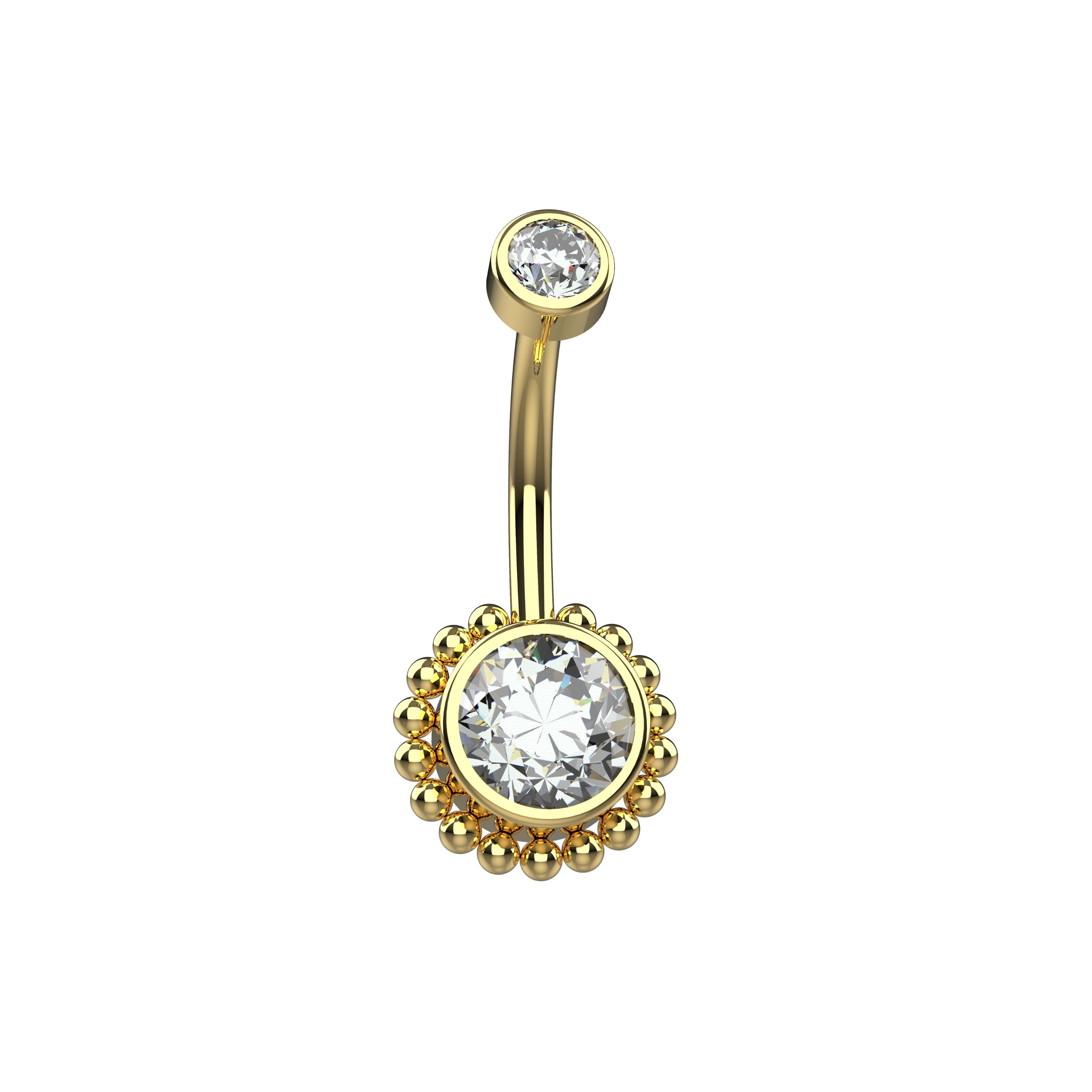 Belly Ring Piercing – Elegant Navel Jewelry for Belly Button Piercings ...